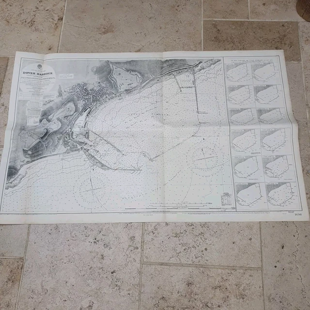 WW2 ADMIRALTY CHART Of Dover Harbour 1943 ,Royal Navy .D Day Ww2 ...