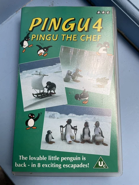 PINGU 4 : PINGU THE CHEF - VHS Video - 8 Pingu Tales (BBC 1993) Vintage ...