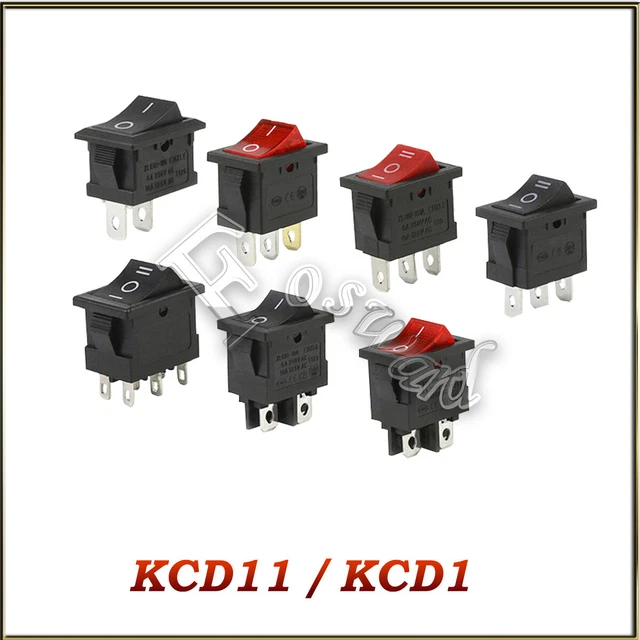 ON/OFF ROCKER SWITCH Led Illuminated Car Dashboard Dash Boat Van 250Vac ...