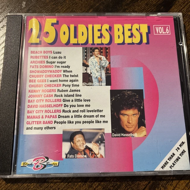 25 OLDIES BEST Volume 6 Beach Boys David Hasselhoff Bee Gees Archies ...