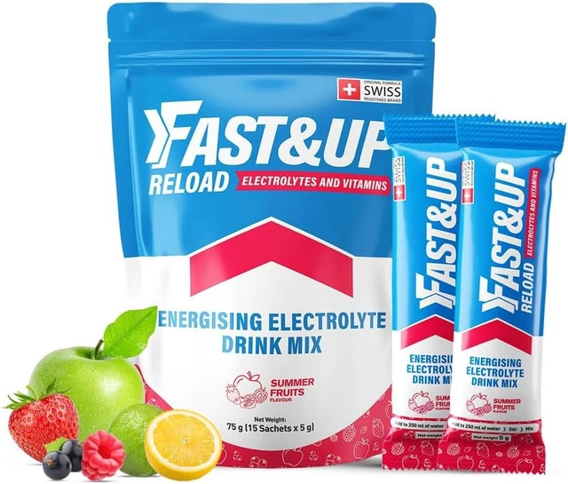 FAST&UP RELOAD ELECTROLYTE Powder Drink Mix | 15 sachets | 5 ...