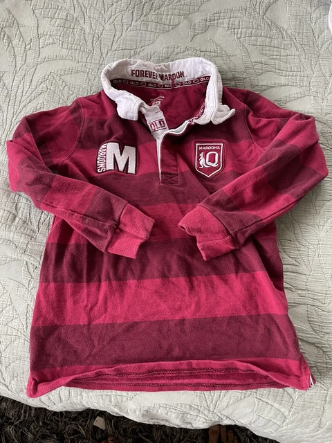 QLD MAROONS STATE Of Origin Boys 8 Jersey Top Support Team Wear $10.99 ...