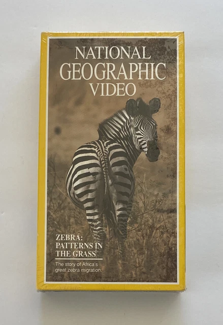 NATIONAL GEOGRAPHIC VIDEO - Zebra: Patterns in the Grass (VHS, 1992) £9 ...