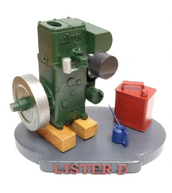 1/10 SCALE LISTER D Stationary Engine Display Set. 3D Printed Resin ...