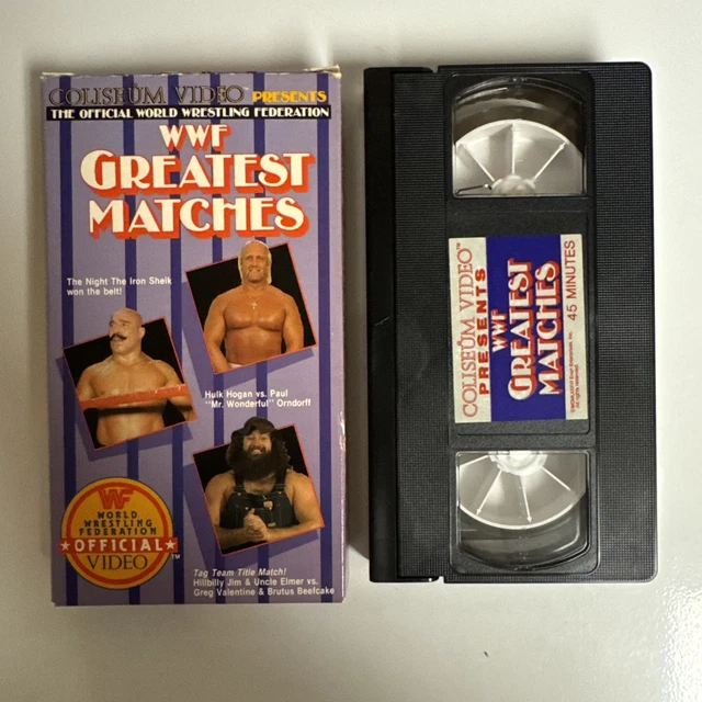WWF GREATEST MATCHES VHS, WWE, Coliseum Video Wrestling 80s £8.85 ...