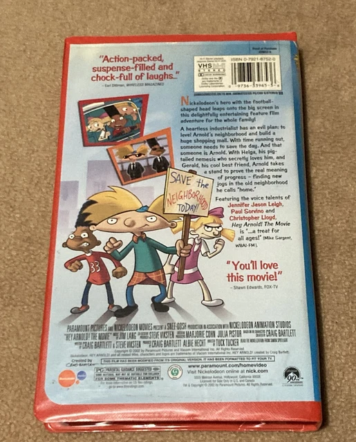 HEY ARNOLD! THE Movie, VHS 2002, Red Clamshell $13.57 - PicClick CA