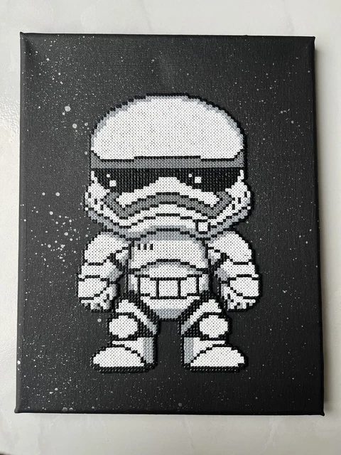 PIXEL ART / Perles A Repasser Tableau Storm Troopers Dans Star Wars EUR ...