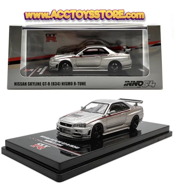 ACC INNO64 MODELS - NISSAN SKYLINE GT-R R34 NISMO R-TUNE - Plateado ...