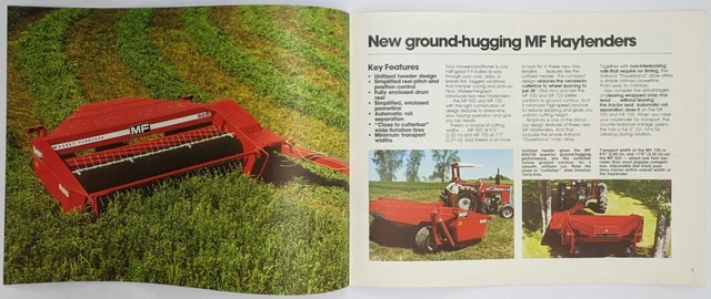 ORIGINAL MASSEY FERGUSON MF 725 & 925 Haytenders Brochure, c 1982 £10.00 - PicClick UK
