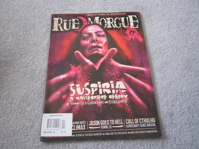 VINTAGE RUE MORGUE magazine issue 185, Suspiria reborn £7.50 - PicClick UK