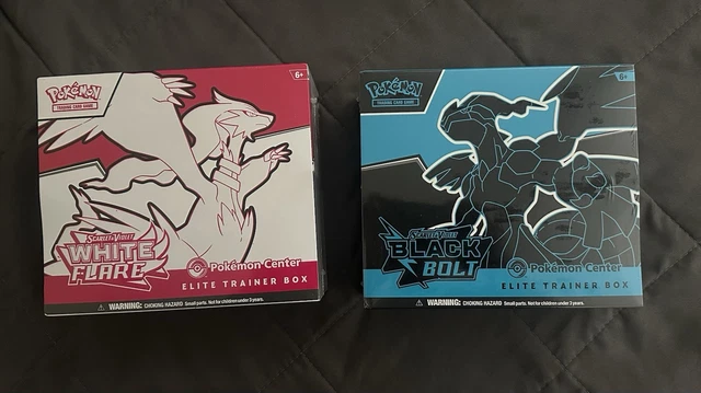 POKÉMON BLACK BOLT and White Flare pokemon Center Elite Trainer Box ETB ...