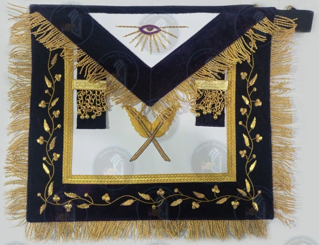 MASONIC REGALIA GRAND Lodge Secretary Full Dressed Hand Embroidered ...