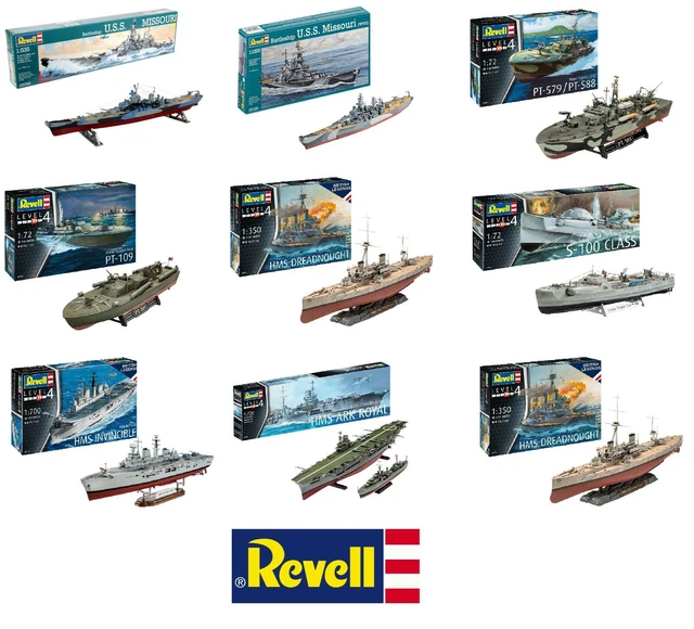REVELL NAVAL SHIPS Choice of Model Ships Various Scales £115.99 ...