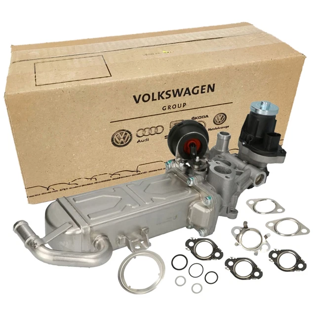 OE VW AGR Ventil mit Kühler Dichtungssatz für AUDI SEAT SKODA VW 1.6-2 ...