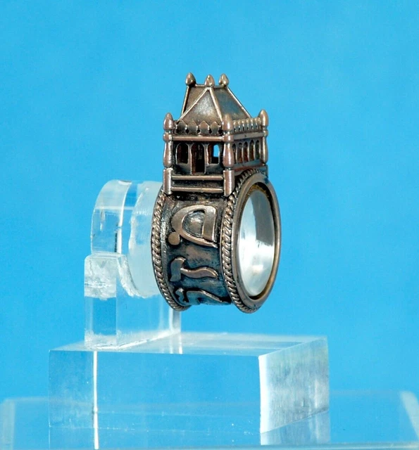 17TH CENTURY STYLE Castle Ring for Betrothal form of Castle Jewish ...