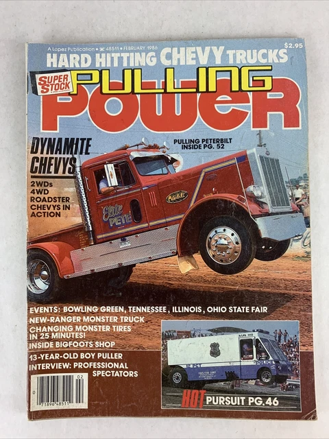 SUPER STOCK PULLING Power Magazine February 1986 Elite Pete Pulling ...