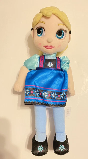 DISNEY STORE ELSA Plush Doll Frozen Animator's Collection 12"Mint ...