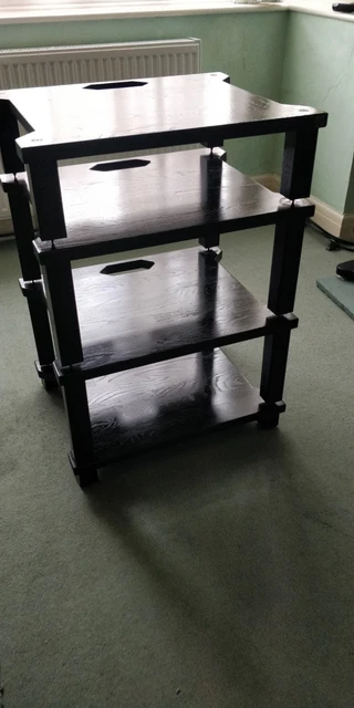 HI-FI RACKS OMNIUM 8, 4-Tier Rack,High Gloss Black. £299.95 - PicClick UK