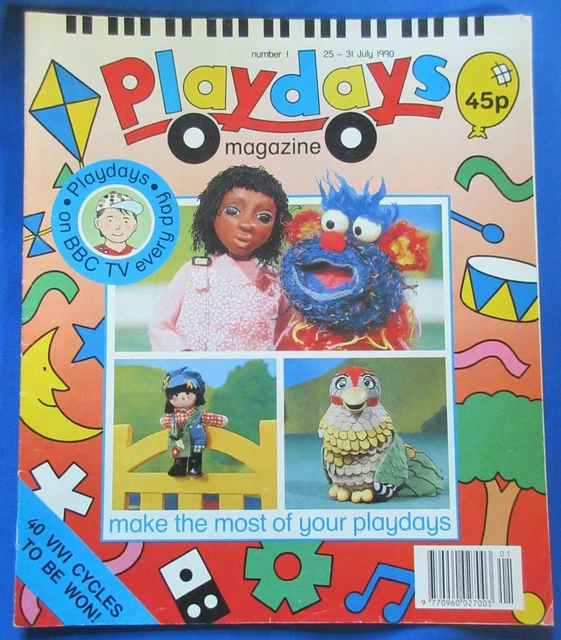 PLAYDAYS MAGAZINE - Issue 1 - July 1990 £5.43 - PicClick UK