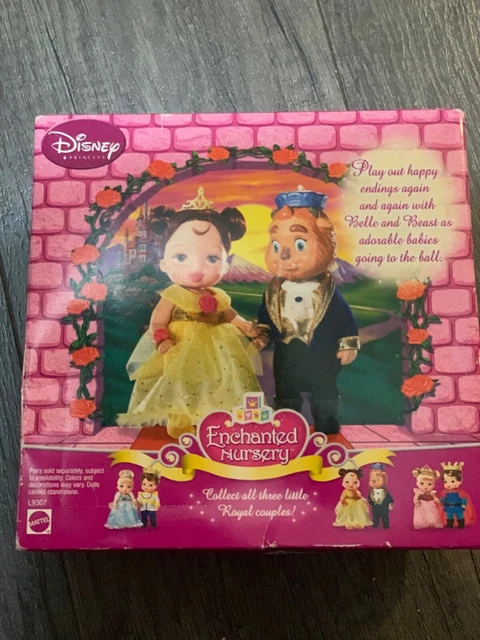 HTF MATTEL DISNEY Princess Enchanted Nursery Belle & The Beast New in ...