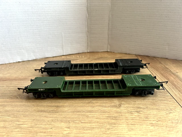 2 X TRI.ANG 00 Gauge Bogie Well Wagons 41917 R118 £11.12 - PicClick UK