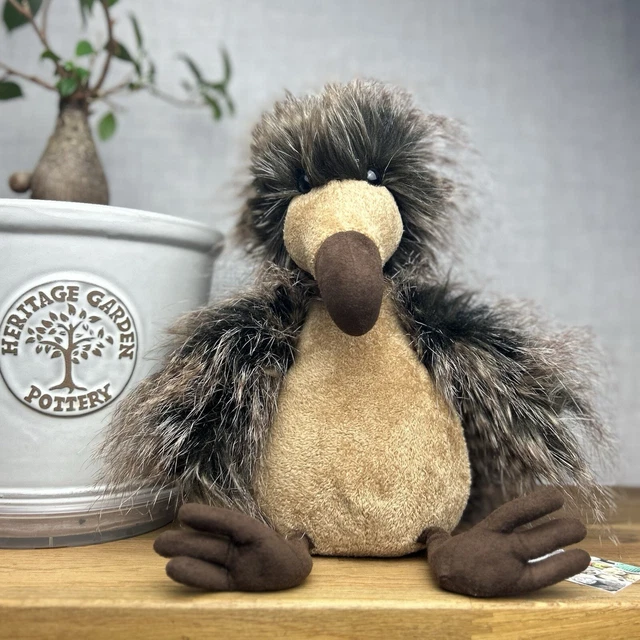 JELLYCAT DORIS DODO Soft Toy - Dodo Fluffy Bird Beanie Large Dodo Plush ...
