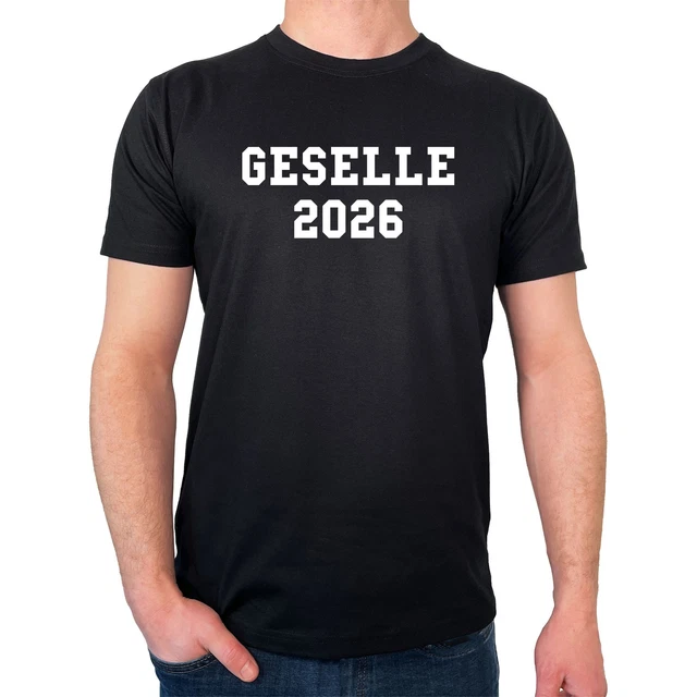 HERREN T-SHIRT GESELLE 2026 Ausbildung Geschenkidee Geselle 2026 ...