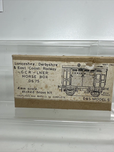 D&S MODELS DS75 GCR - Lner Horse Box Etched Brass Kit EUR 75,34 ...