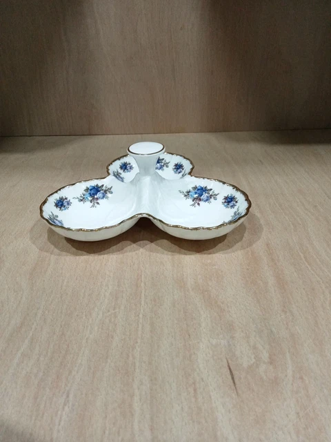 VINTAGE ROYAL ALBERT Moonlight Rose Trefoil Dish Condiments, Nuts £27. ...