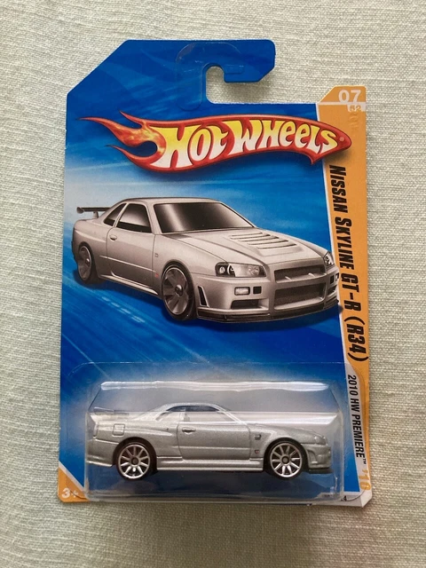 HOT WHEELS - Nissan Skyline GT-R R34 - HW Premiere Silver GTR BNR34 - Read Desc EUR 33,51 ...