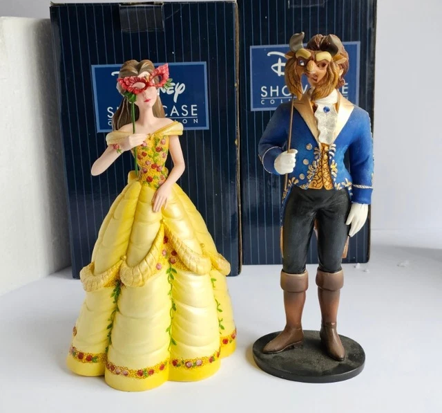 DISNEY SHOWCASE BEAUTY and the Beast Masquerade Figurines In Boxes ...