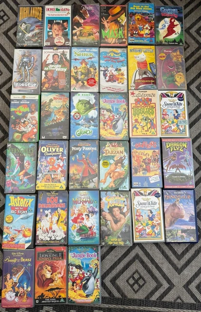 33 X JOB Lot Bundle Of Kids Childs VHS Video Tapes - MIXED LOT Disney ...