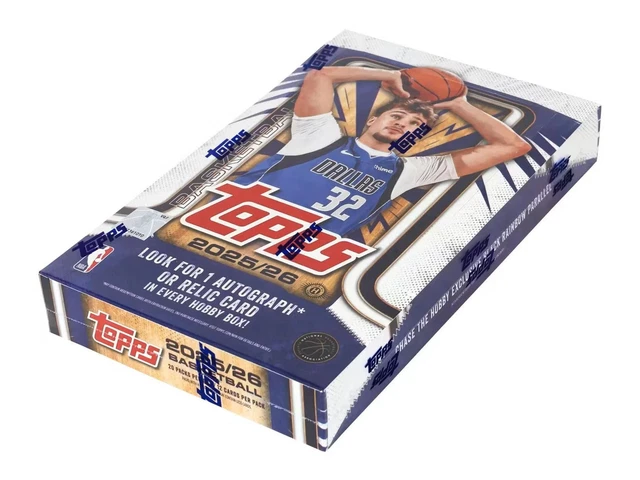 2025/26 TOPPS NBA Basketball Hobby Box (20 Packs) Possible Cooper Flagg ...