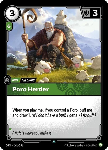 PORO HERDER 061/298 Origins Riftbound League of Legends £1.42 - PicClick UK