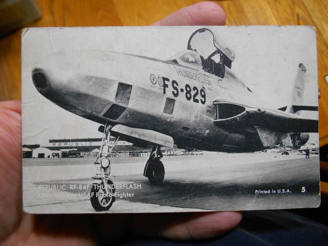 WWII REPUBLIC RF-84F Thunderflash Ultra Modern USAF Photo-Fighter $5.99 ...