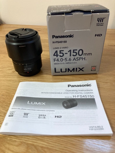 PANASONIC LUMIX G Vario 45-150mm F/4.0-5.6 Aspherical Mega O.I.S Lens H ...