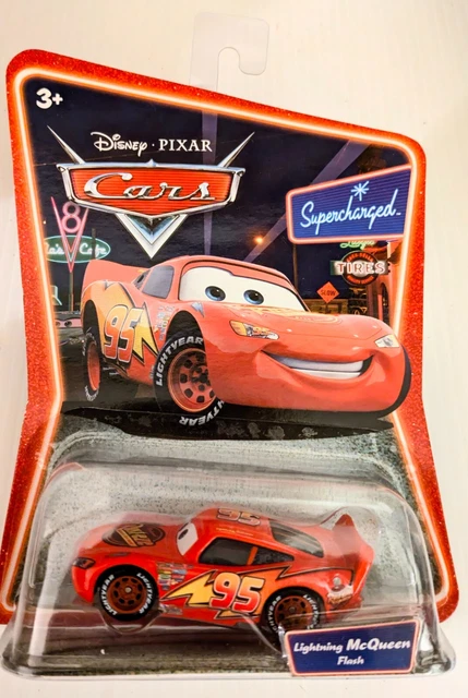 DISNEY PIXAR CARS Lightning McQueen Flash Supercharged new sealed H6406 ...