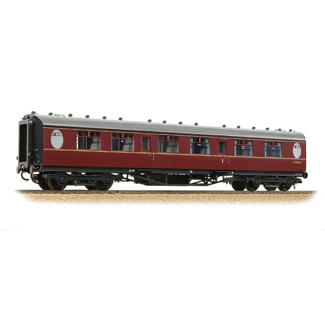 BACHMANN 34-412 LNER Thompson Composite Corridor Coach BR Maroon jauge ...