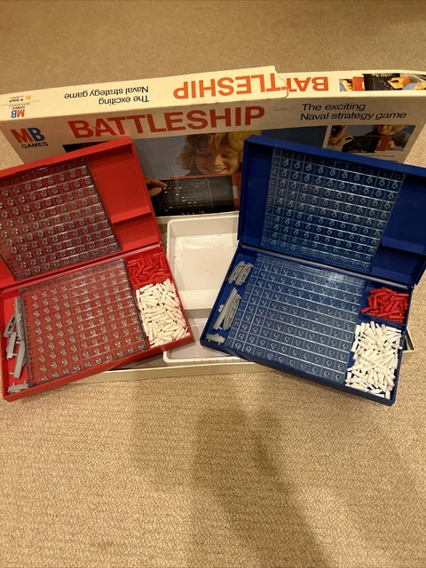VINTAGE MB GAMES Battleship Naval Strategy Game 1975 Retro Board Game ...