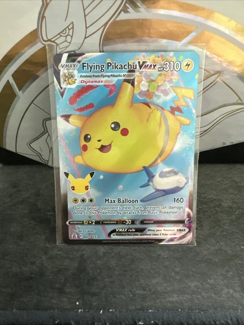 POKÉMON TCG FLYING Pikachu Vmax Celebrations 007/025 Holo Ultra Rare $3 ...