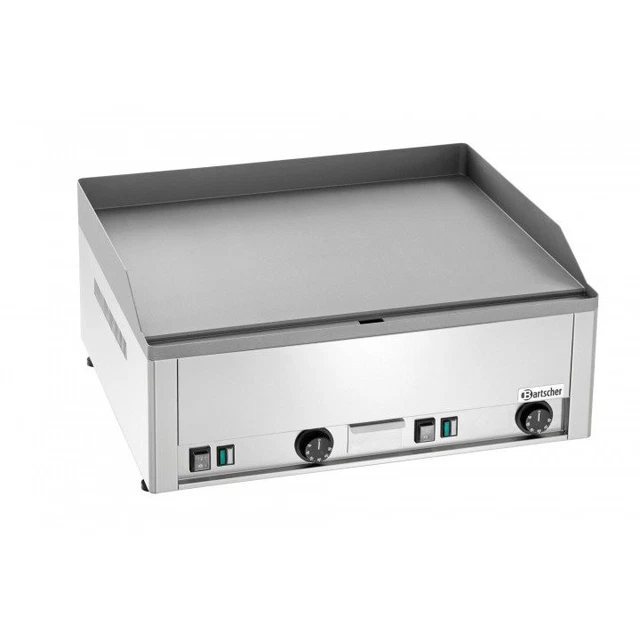 PLANCHA INOX ÉLECTRIQUE 2 zones acier lisse, à poser, 6000 W, 400 V ...