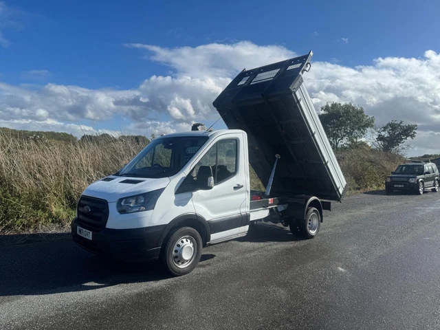 FORD TRANSIT 2.0 350 EcoBlue HD Leader single Cab tipper Aircon 2dr ...