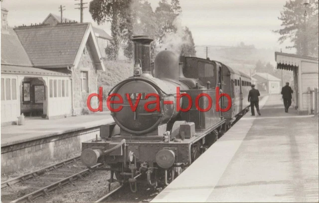 RAILWAY PHOTO GWR 14xx 1451 Bampton Station Great Western 0-4-2T Loco £ ...