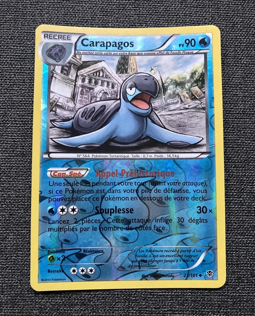 CARTE POKÉMON CARAPAGOS 27/101 Reverse Explosion Plasma Noir et Blanc N ...