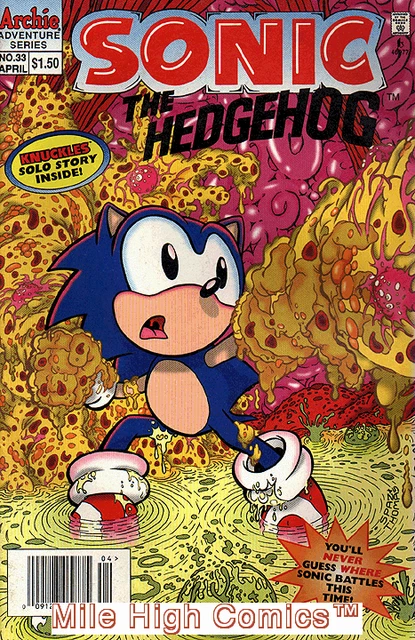 Sonic The Hedgehog The Series 1993 Series Archie 33 Near Mint