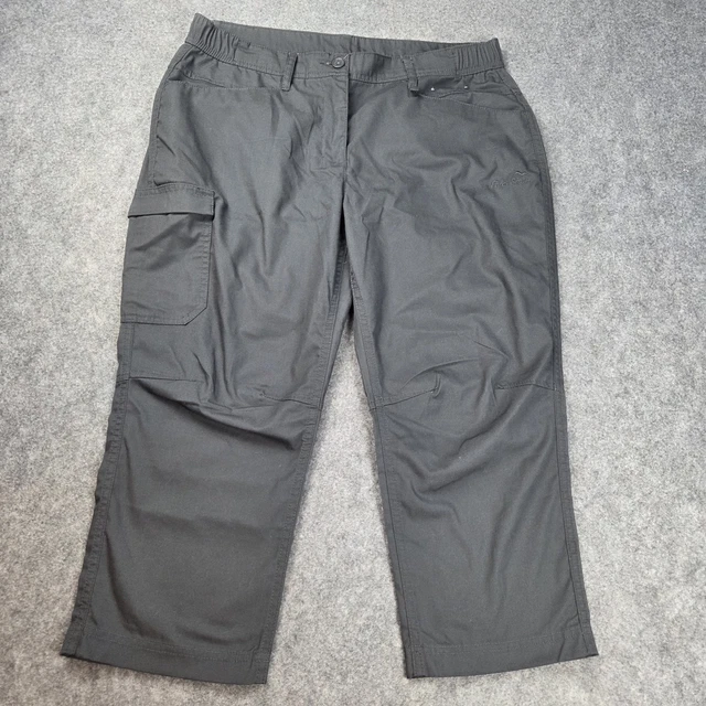 PETER STORM WOMEN'S Grey Size 12 3/4 Length Combat Cargo Outdoor ...