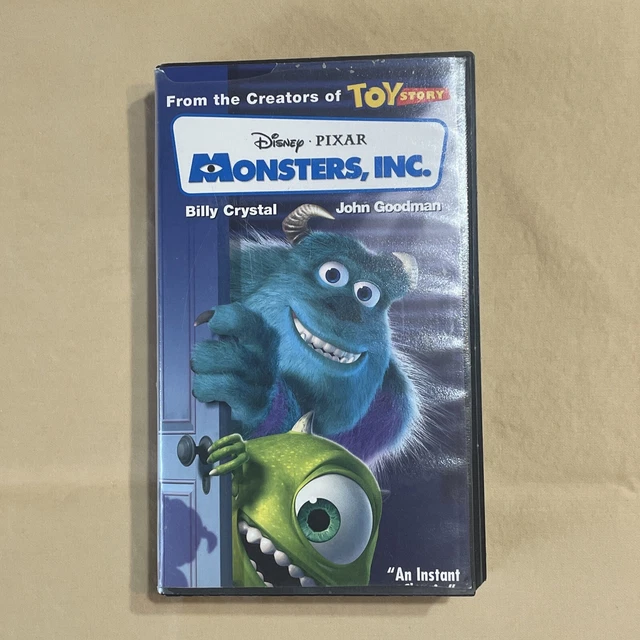 MONSTERS INC - VHS (2002 Disney Pixar) Blockbuster Case - Blue Tape ...