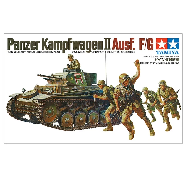 TAMIYA 35009 PANZER Kampfwagen II Ausf.F/G Tank 1:35 Scale Kit £13.75 ...
