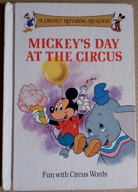 MICKEY’S DAY AT The Circus - Disney Rhyming Reader Vintage HB 1988 ...