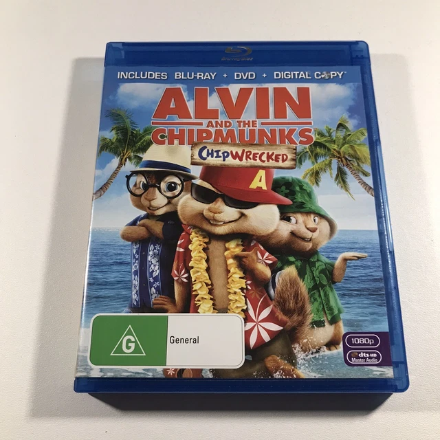 ALVIN AND THE Chipmunks Chipwrecked Blu-ray + DVD Movie Region B / 4 Jason Lee EUR 7,38 ...
